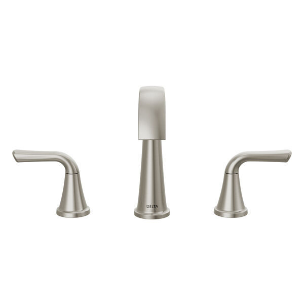 Two Handle Widespread Bathroom Faucet (Recertified) in Spotshield Brushed Nickel 35890LF-SP-R ...