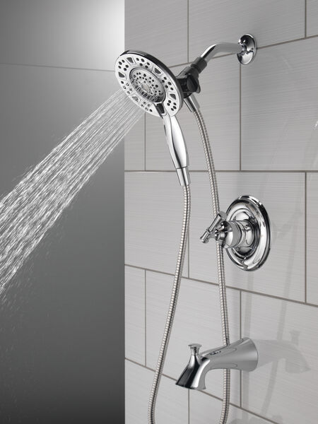 Tub/Shower Rough & Trim 1L 14S (Recertified) in Chrome 144747-I-R ...