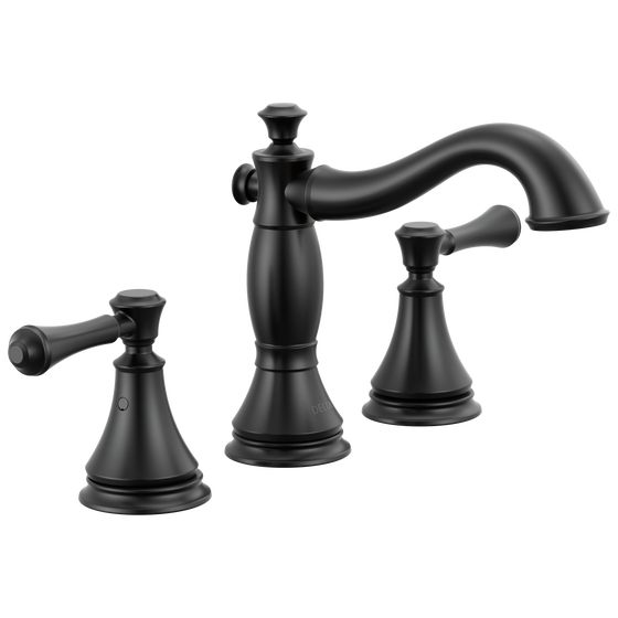Two Handle Widespread Bathroom Faucet in Matte Black 3597LF-BLMPU ...
