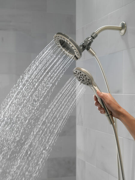 In2ition Dual Shower Head 1.75 GPM 4-Setting in Brushed Nickel 75955SN ...