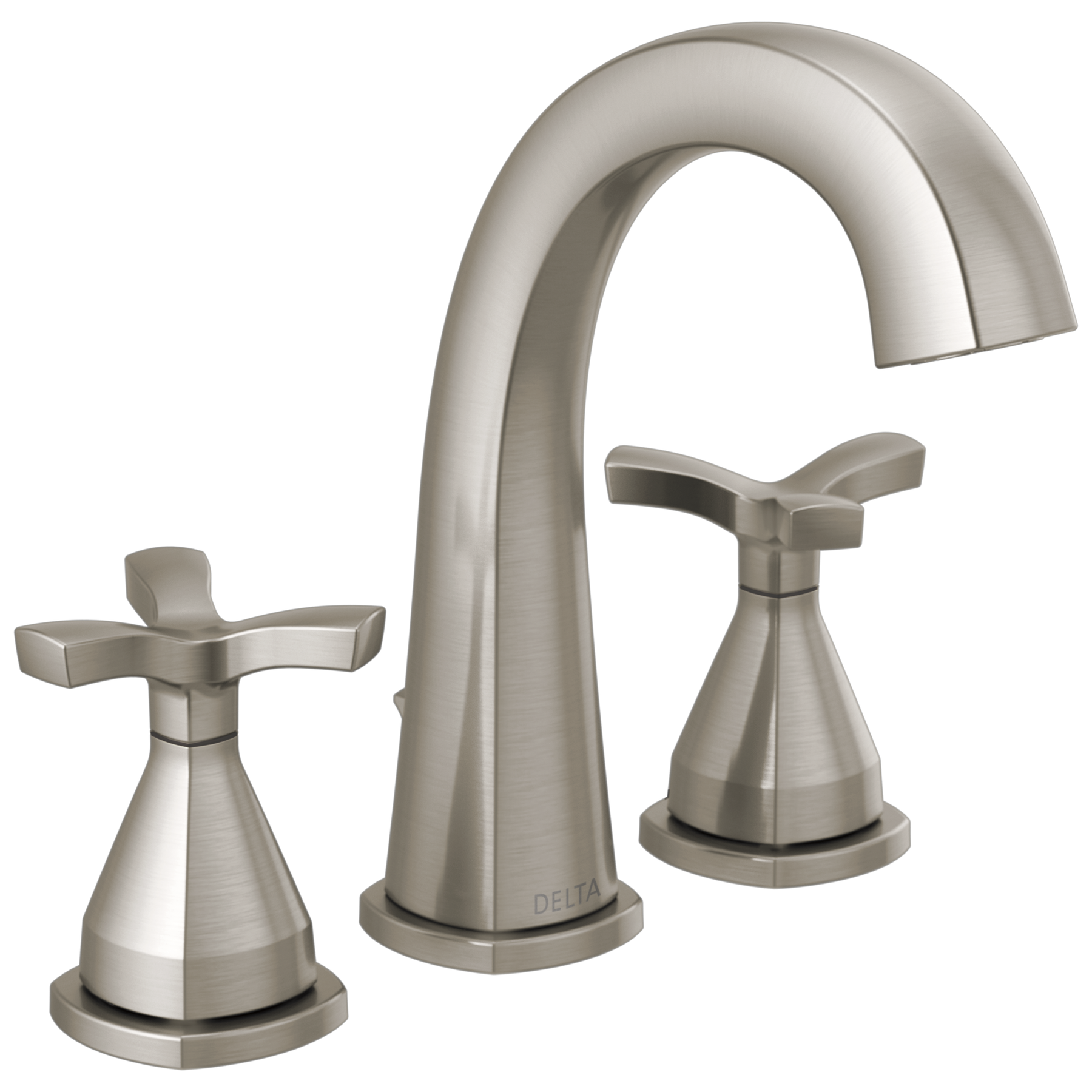 Two Handle Widespread Bathroom Faucet in Lumicoat® Stainless 357756-SS-PR-MPU-DST | Delta Faucet