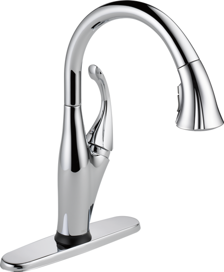 Single Handle Pull-Down Kitchen Faucet with Touch2O® and ShieldSpray ...