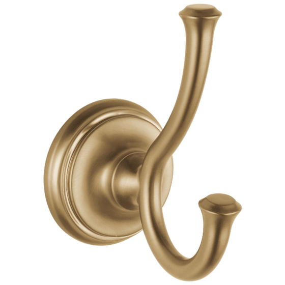 Double Robe Hook in Champagne Bronze 79735-CZ | Delta Faucet