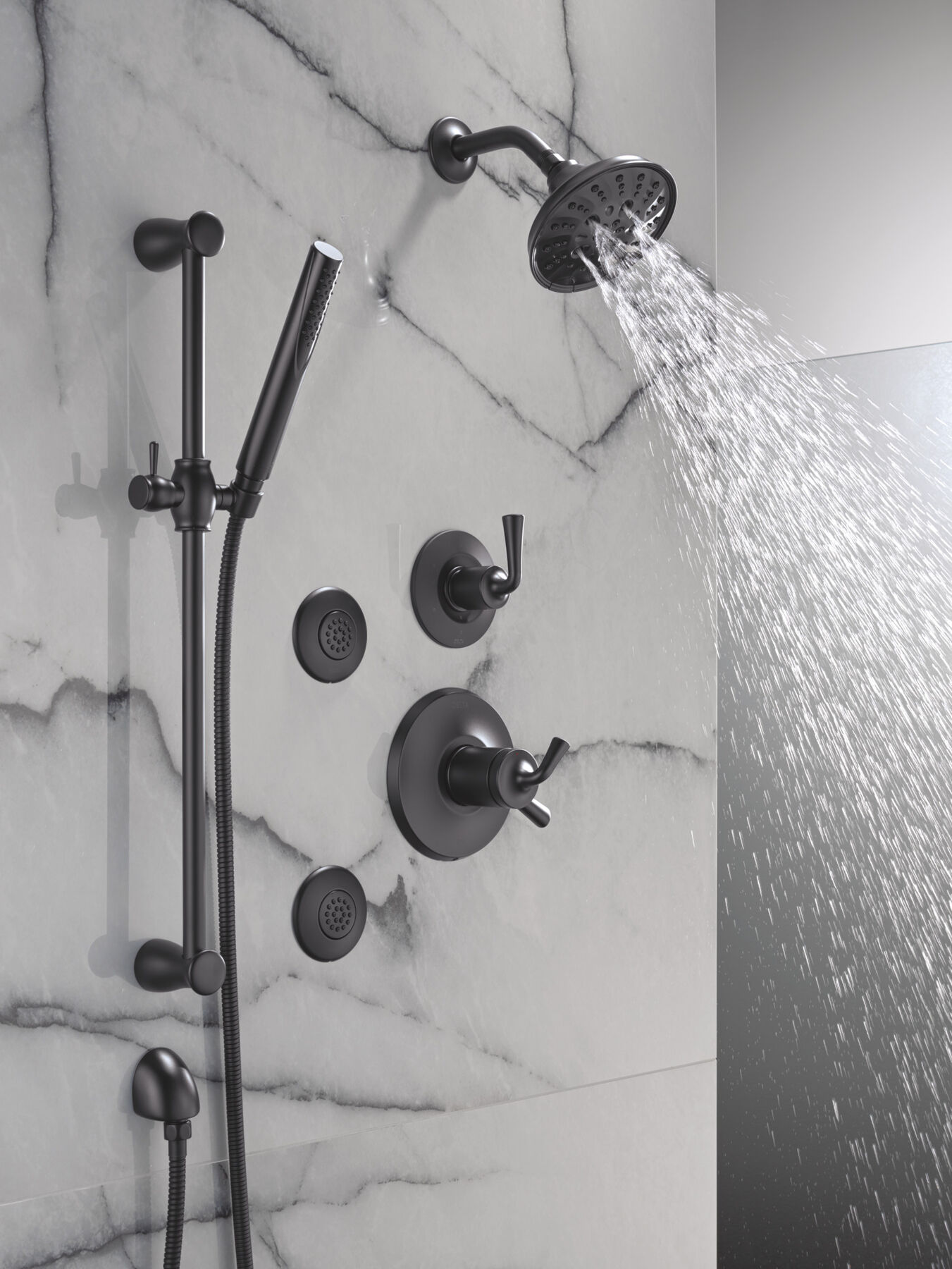 HydraChoice® Body Spray - Spray Head in Matte Black SH5000-BL | Delta ...