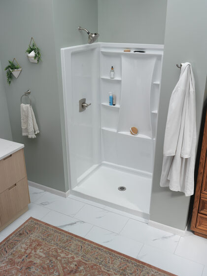 Classic 500 Shower Base 48"x34" in High Gloss White B12135-4834-WH ...
