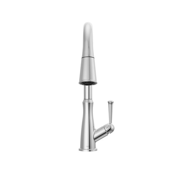 Single Handle Pull-Down Kitchen Faucet in Chrome 9110-DST | Delta Faucet