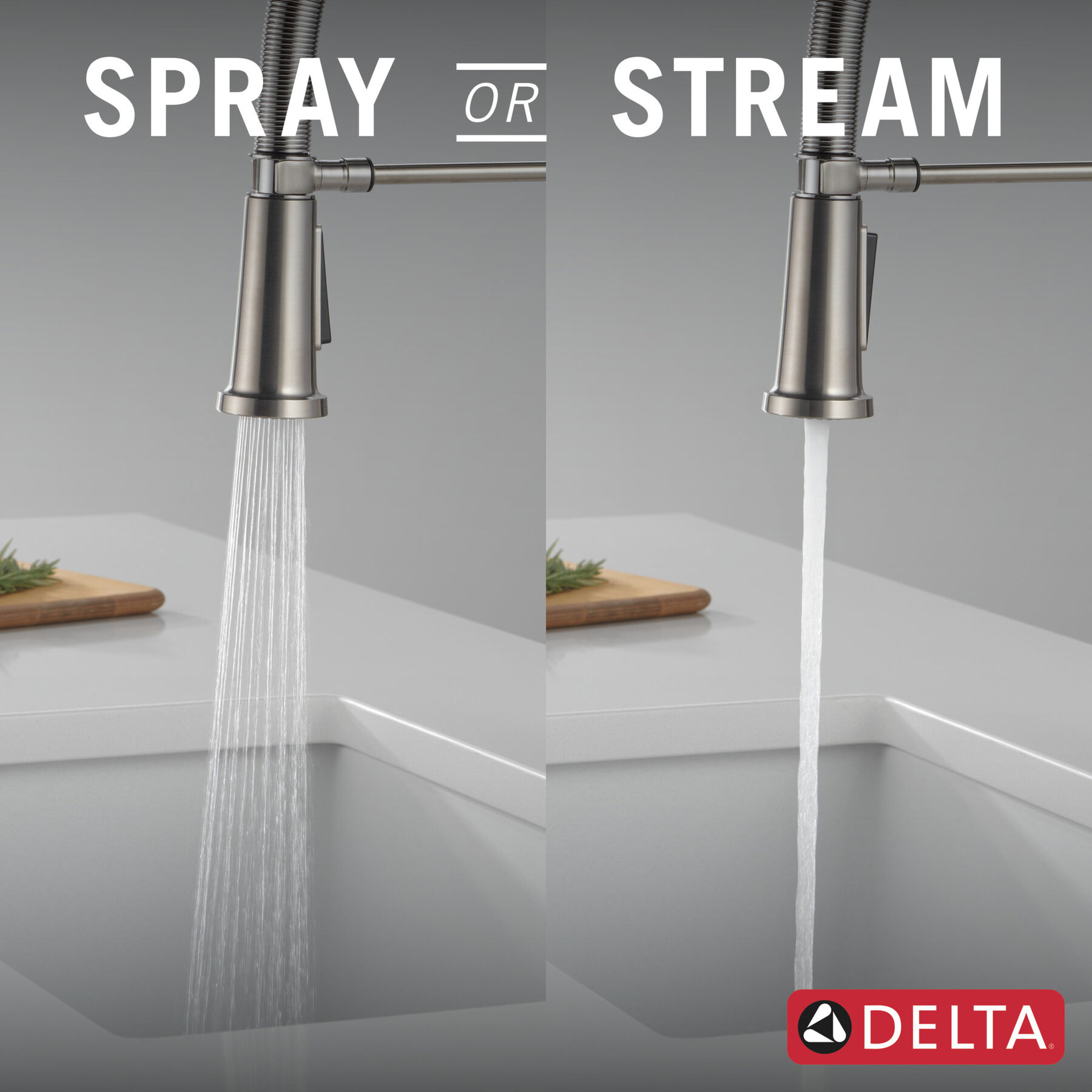 Single Handle Pull-Down Kitchen Faucet With Spring Spout in Stainless ...