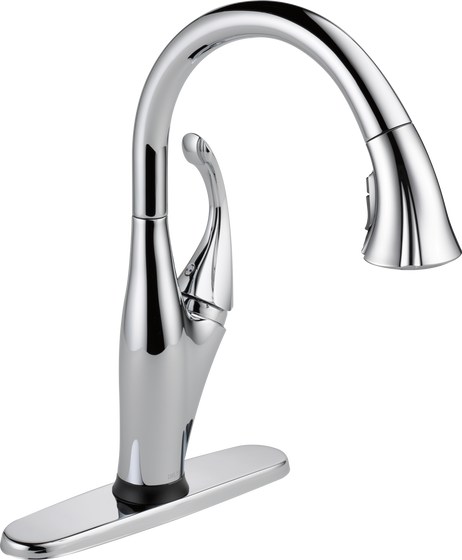 Single Handle Pull-Down Kitchen Faucet with Touch2O® Technology and ...