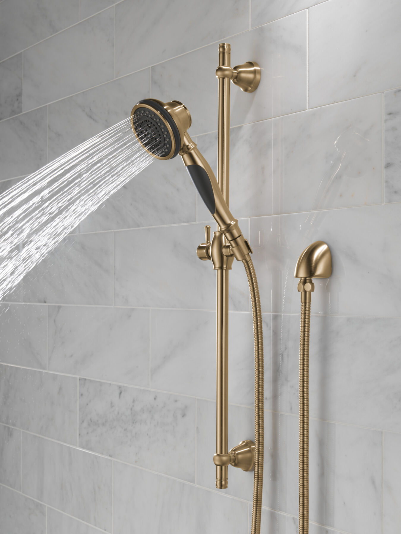 Premium 3-Setting Slide Bar Hand Shower in Champagne Bronze 57021-CZ ...