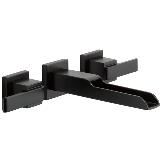 Wall-Mount Channel Bathroom 2L Trim (Recertified) in Matte Black ...