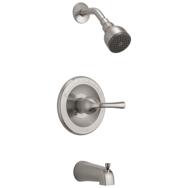 Single Handle Tub and Shower in Stainless B114900C-SS | Delta Faucet