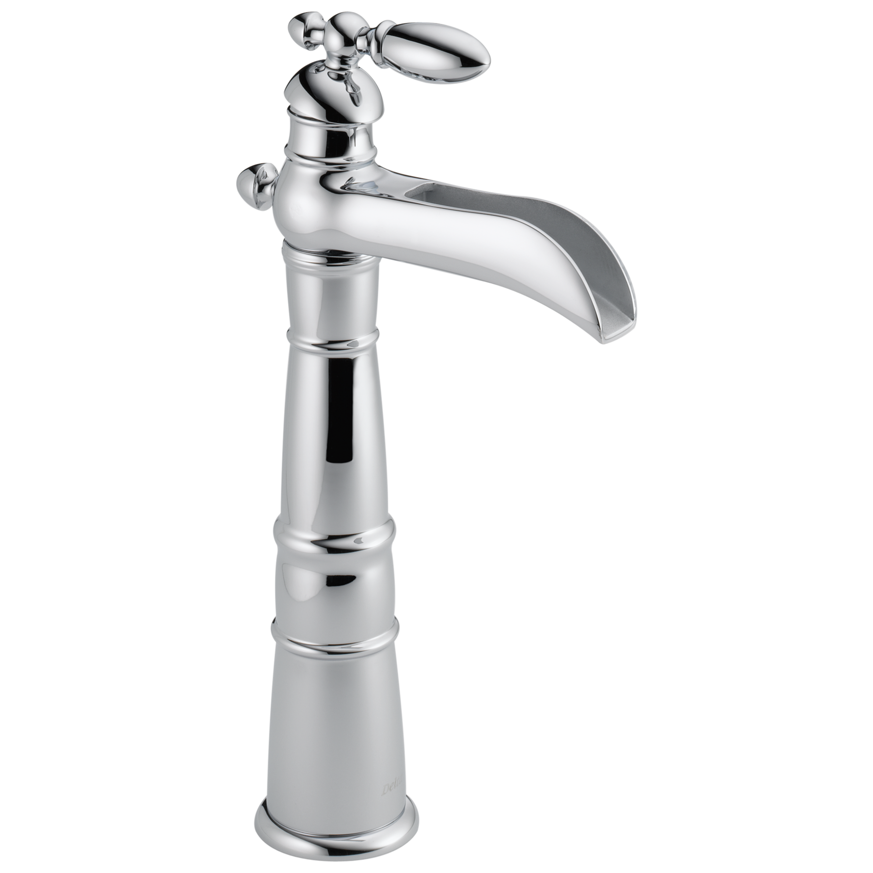 Single Handle Channel Vessel Bathroom Faucet in Chrome 754LF | Delta Faucet