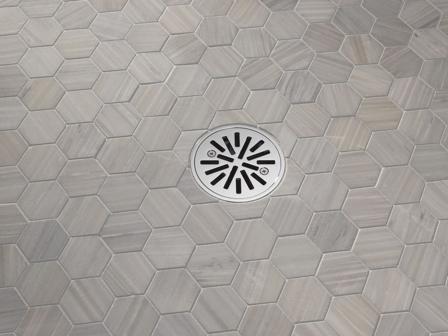 4" Tile-In Round Shower Drain in Chrome DT061411 | Delta Faucet