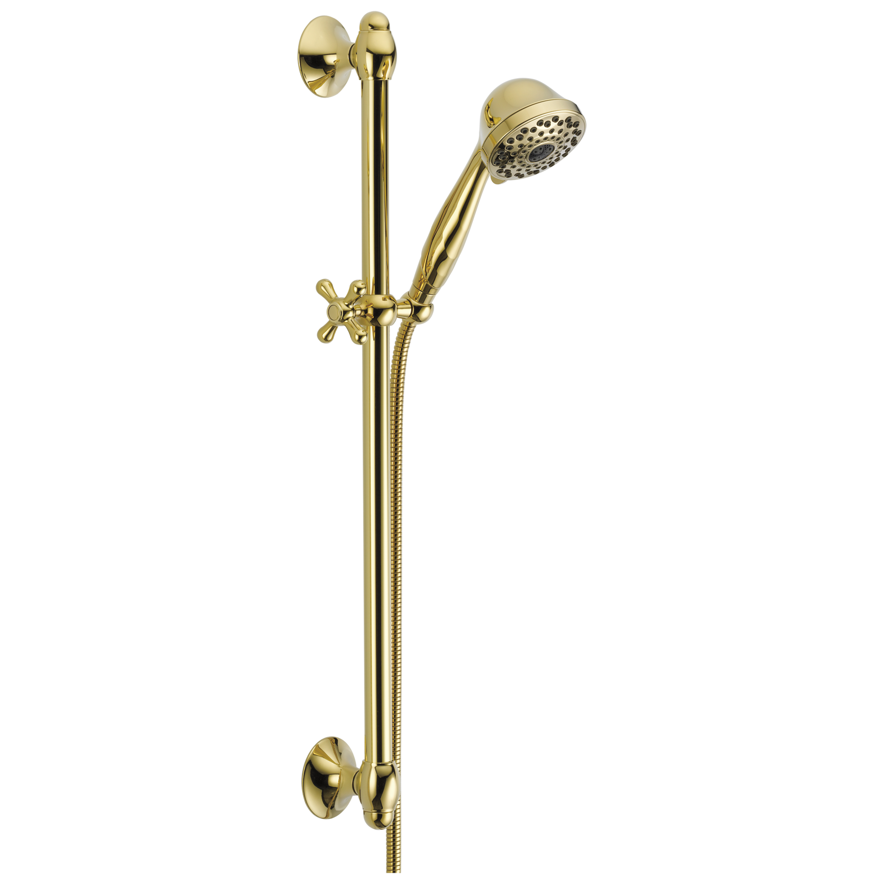 Premium 7-Setting Slide Bar Hand Shower in Polished Brass 51708-PB ...