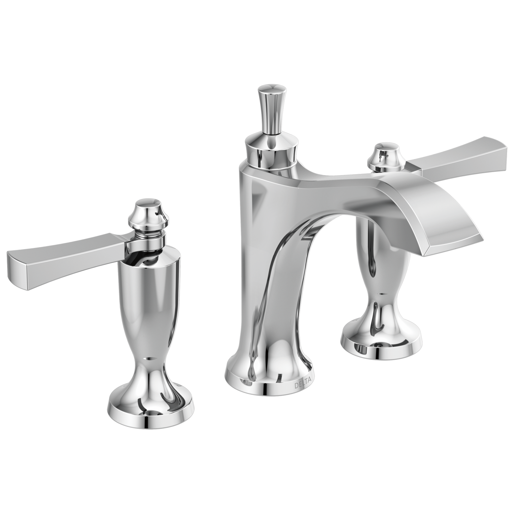 Two Handle Widespread Bathroom Faucet in Chrome 3556-MPU-DST | Delta Faucet