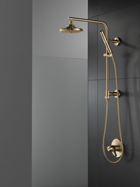 Emerge® 18" Round Shower Column in Lumicoat® Champagne Bronze 58810-CZ ...