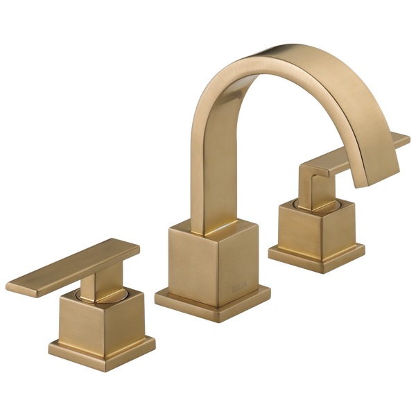 Two Handle Widespread Bathroom Faucet (Recertified) in Champagne Bronze 3553LF-CZ-R | Delta Faucet
