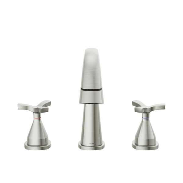 Two Handle Widespread Pull Down Bathroom Faucet in Lumicoat® Stainless 357756-SSPD-PR-DST ...