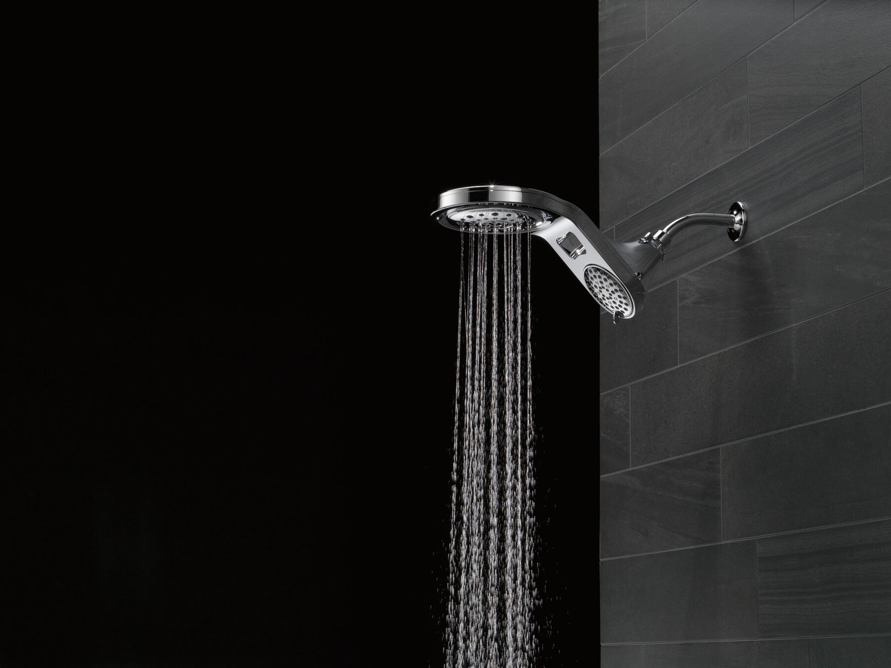 HydroRain® 5-Setting Two-in-One Shower Head in Chrome 75598 | Delta Faucet