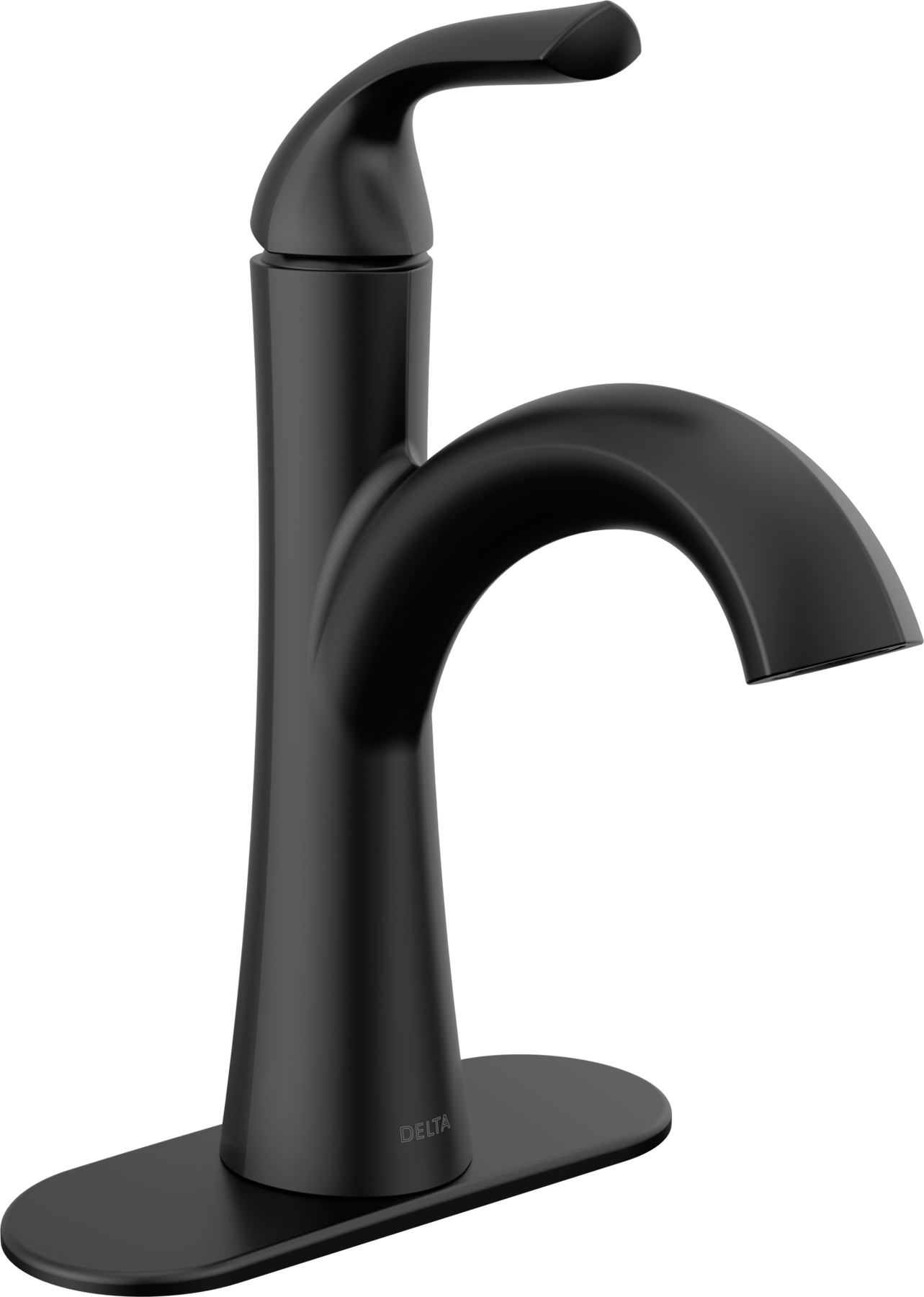 Single Handle Bathroom Faucet in Matte Black 15847LF-BL | Delta Faucet