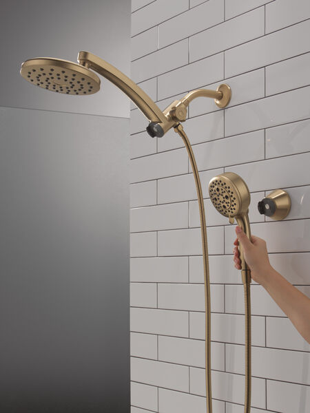 PivotPro™ 3-in-1 Combination Shower in Lumicoat® Champagne Bronze 58600 ...