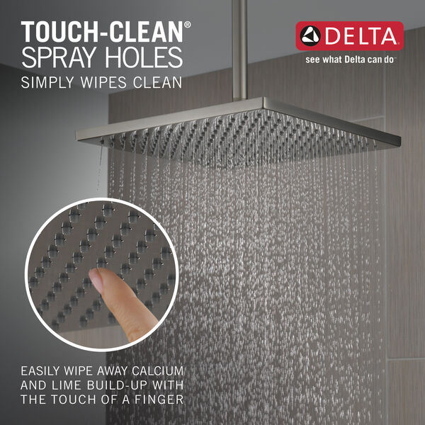 SH 2.5 GPM Raincan 12" 1S Metal (Recertified) in Lumicoat® Stainless ...