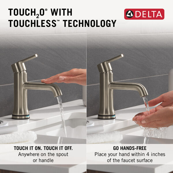 Touch2O Bathroom Faucet with Touchless Technology in Stainless 559TLF ...