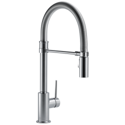 Single Handle Pull-Down Kitchen Faucet (Recertified) in Arctic ...