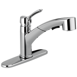 Single Handle Kitchen Faucet (Recertified) in Chrome 140-DST-R | Delta ...