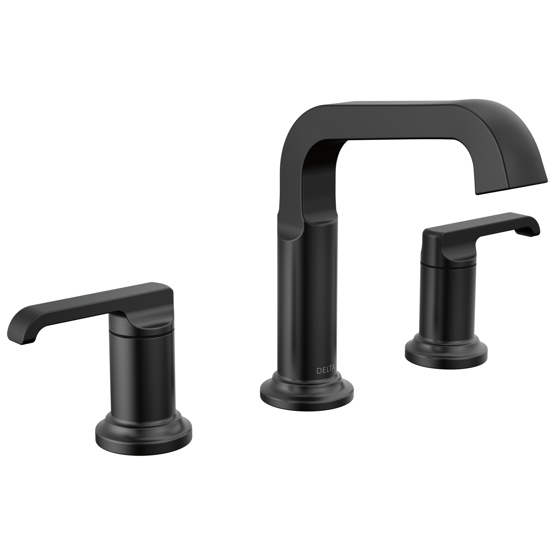 Two Handle Widespread Bathroom Faucet (Recertified) in Matte Black 35589-BL-DST-R | Delta Faucet