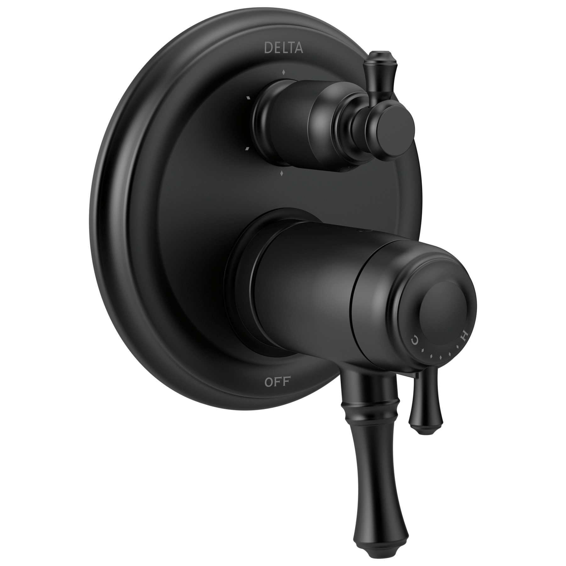 Diverter Trim 6-Setting in Matte Black T27997-BL | Delta Faucet