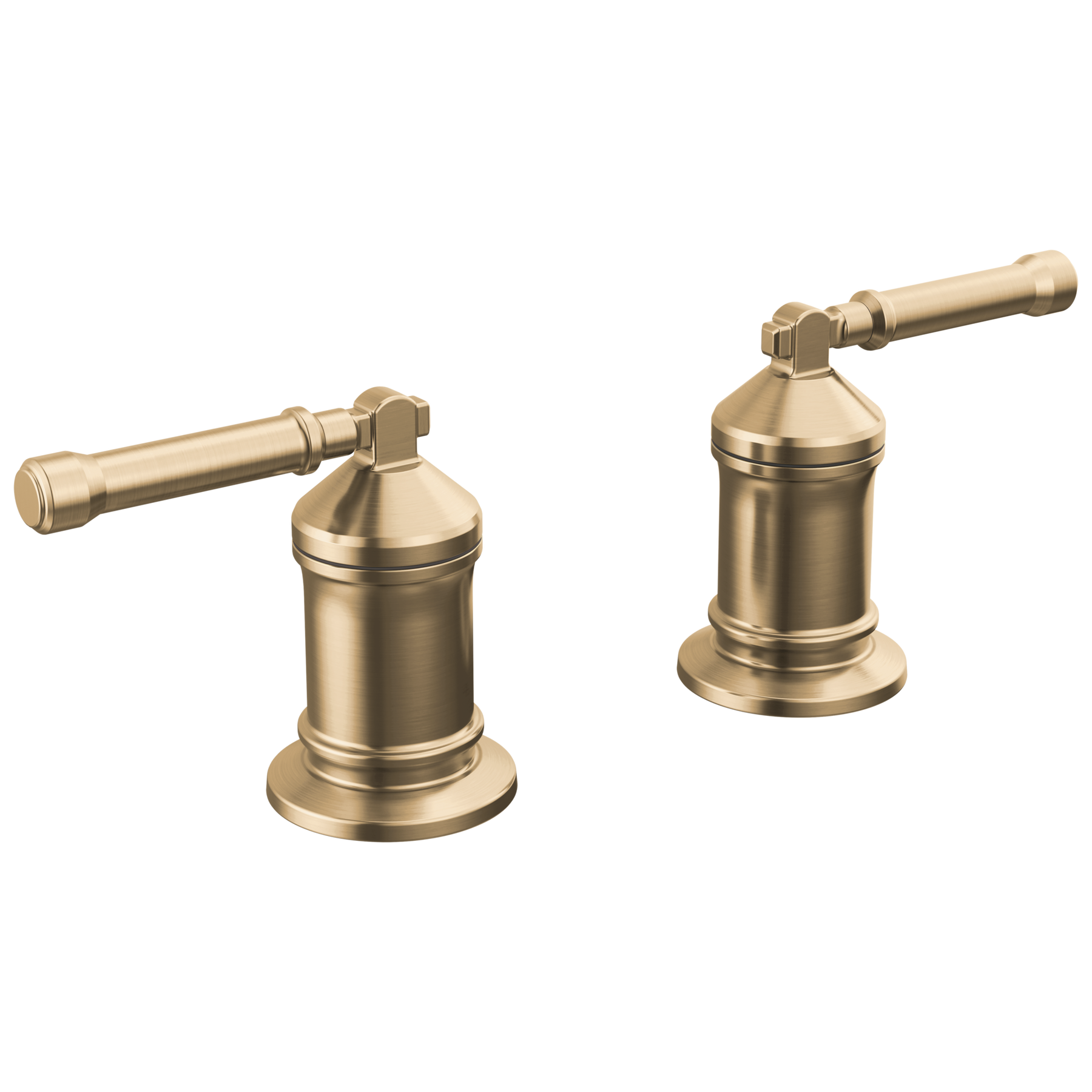 2 Handle Roman Tub handle Kit-Lever in Lumicoat® Champagne Bronze ...