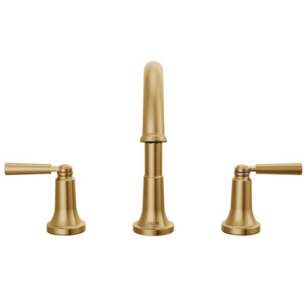 Two Handle Widespread Bathroom Faucet in Champagne Bronze 3535-CZMPU-DST | Delta Faucet