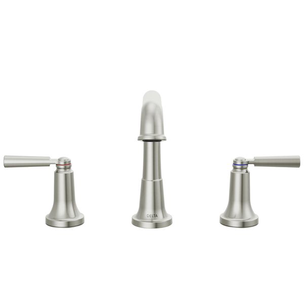 Two Handle Widespread Bathroom Faucet in Stainless 3536-SSMPU-DST | Delta Faucet