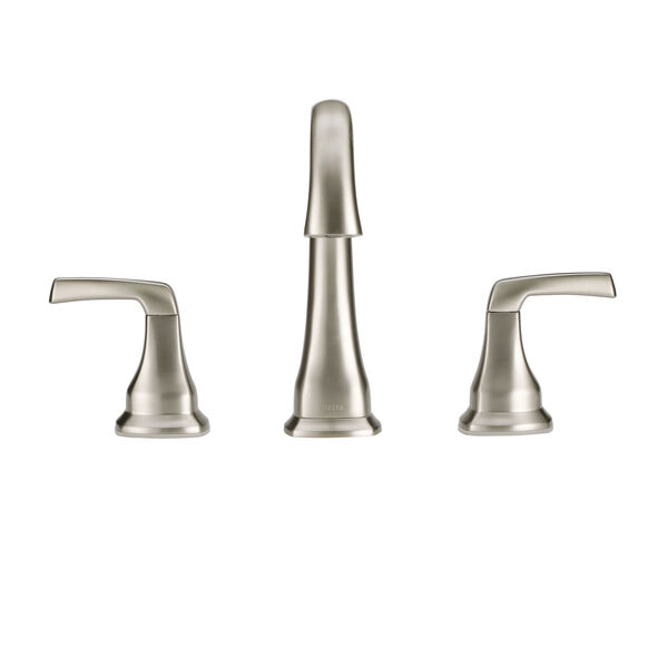 Two Handle Widespread Bathroom Faucet (Recertified) in Spotshield Brushed Nickel 35770LF-SP-R ...
