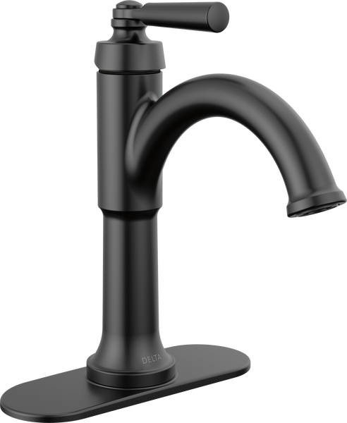 Single Handle Bathroom Faucet in Matte Black 535-BLMPU-DST | Delta Faucet