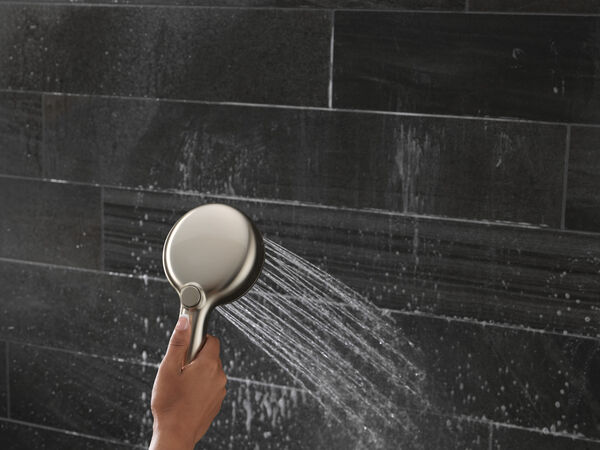 6-Setting Hand Shower with Cleaning Spray in Spotshield Brushed Nickel ...