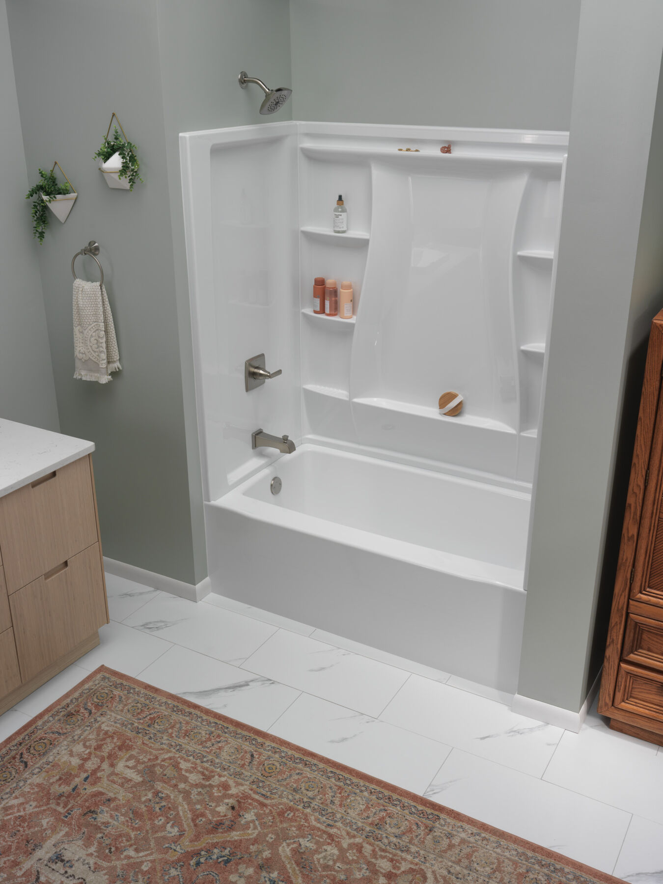 Classic 500 Bathtub 60"x32" Left Drain in High Gloss White B23605-6032L ...