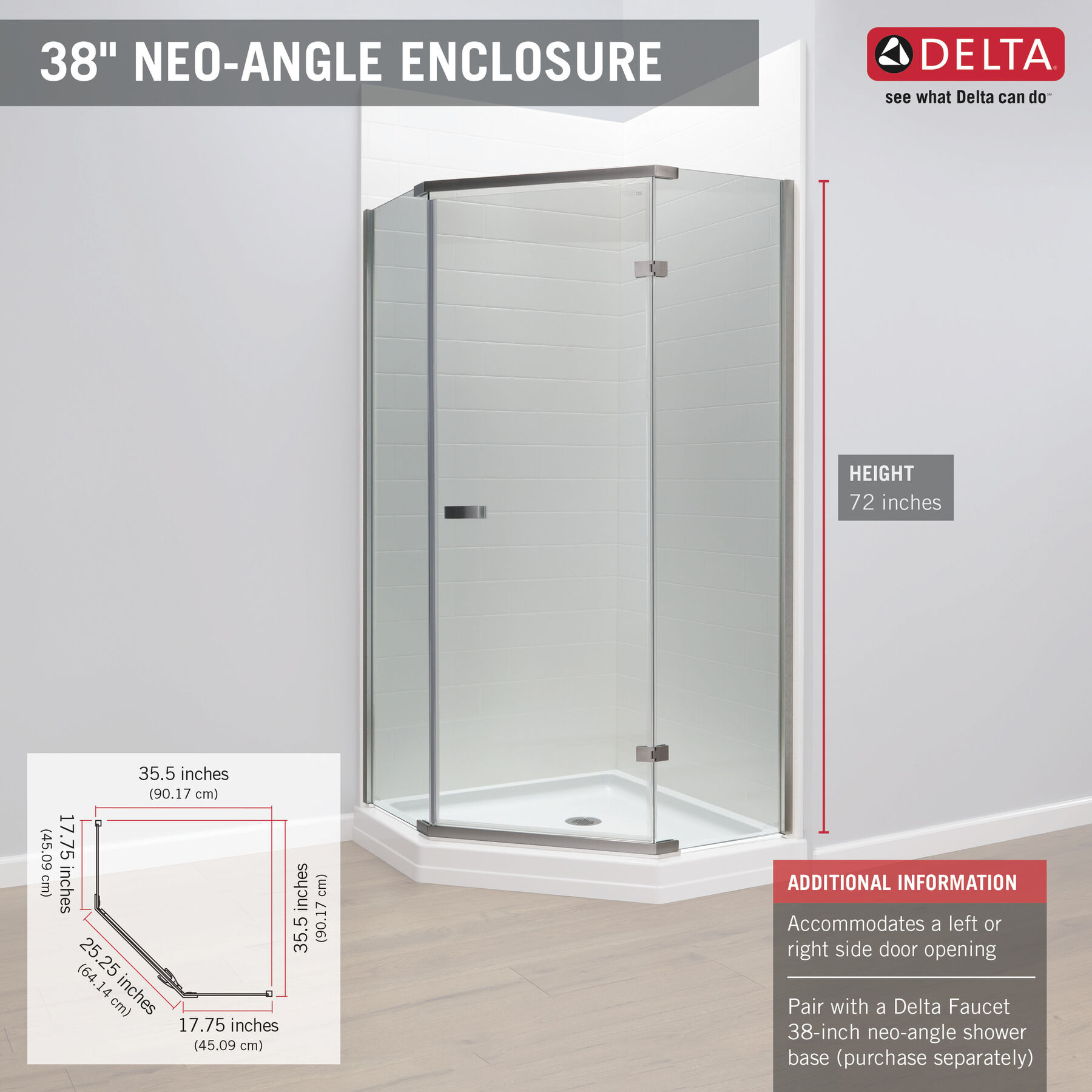 Inch Neo Angle Shower