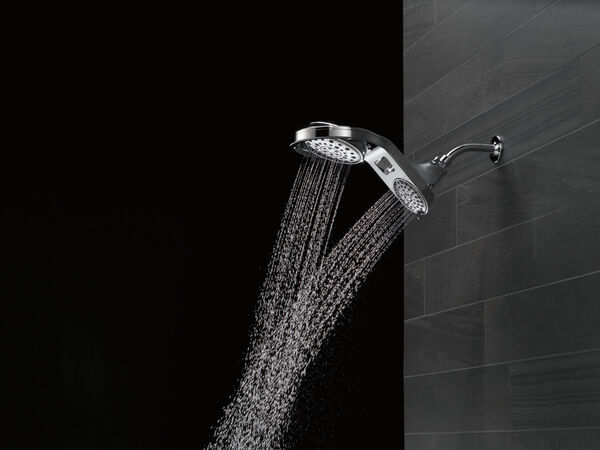 HydroRain® 5-Setting Two-in-One Shower Head in Chrome 75598 | Delta Faucet