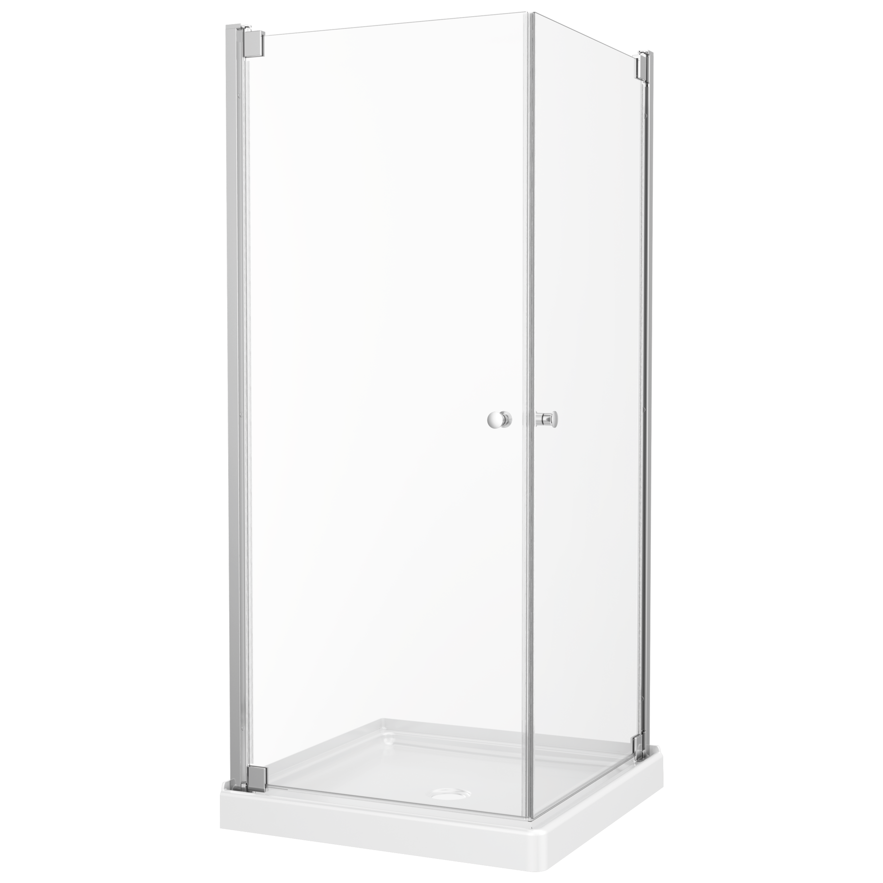 32” x 32” Corner Shower Enclosure in Chrome B114306-3232-PC | Delta Faucet