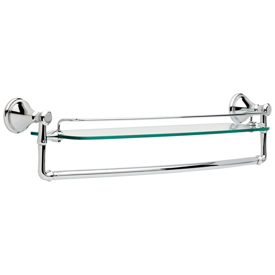 24" Glass Shelf with Removable Bar in Chrome 79711 | Delta Faucet