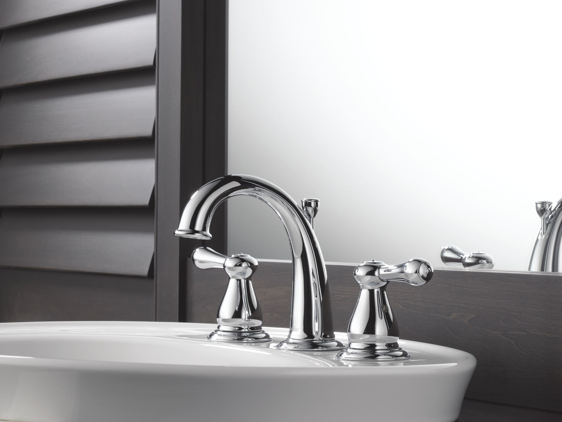 Metal Lever Handle Set - 2H Bathroom in Chrome H278 | Delta Faucet