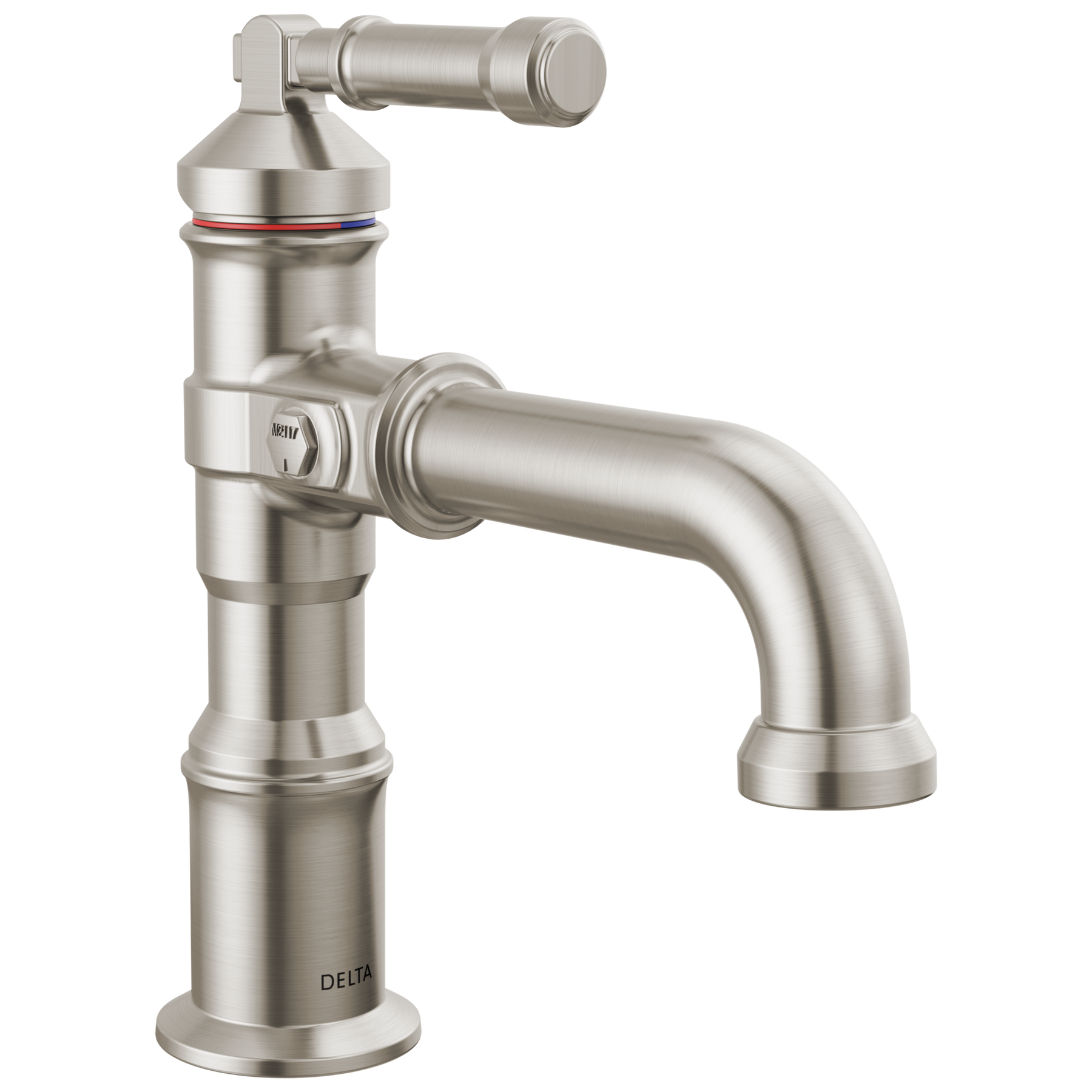 Single Handle Bathroom Faucet in Lumicoat® Stainless 584-SS-PR-LPU-DST ...