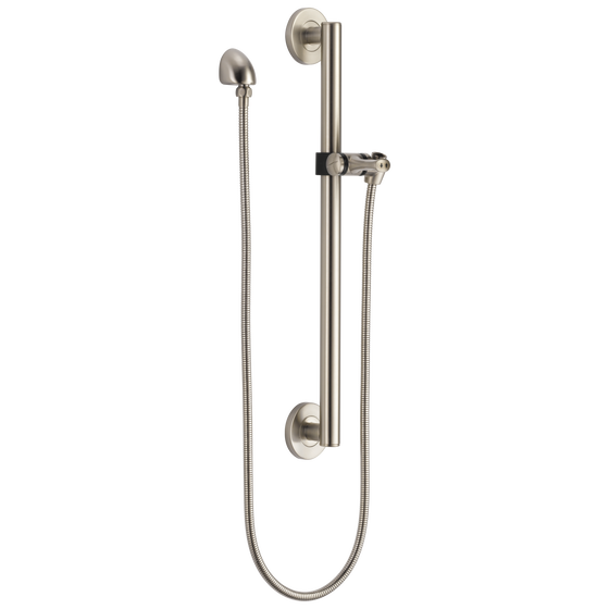 Adjustable Slide Bar / Grab Bar Assembly with Elbow in Stainless 51600 ...