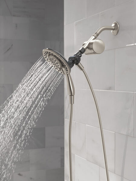 Shower Filter Attachment with 4-Setting In2ition® in Spotshield Brushed ...