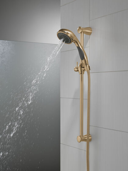 Premium 3-Setting Slide Bar Hand Shower in Champagne Bronze 57014-CZ ...