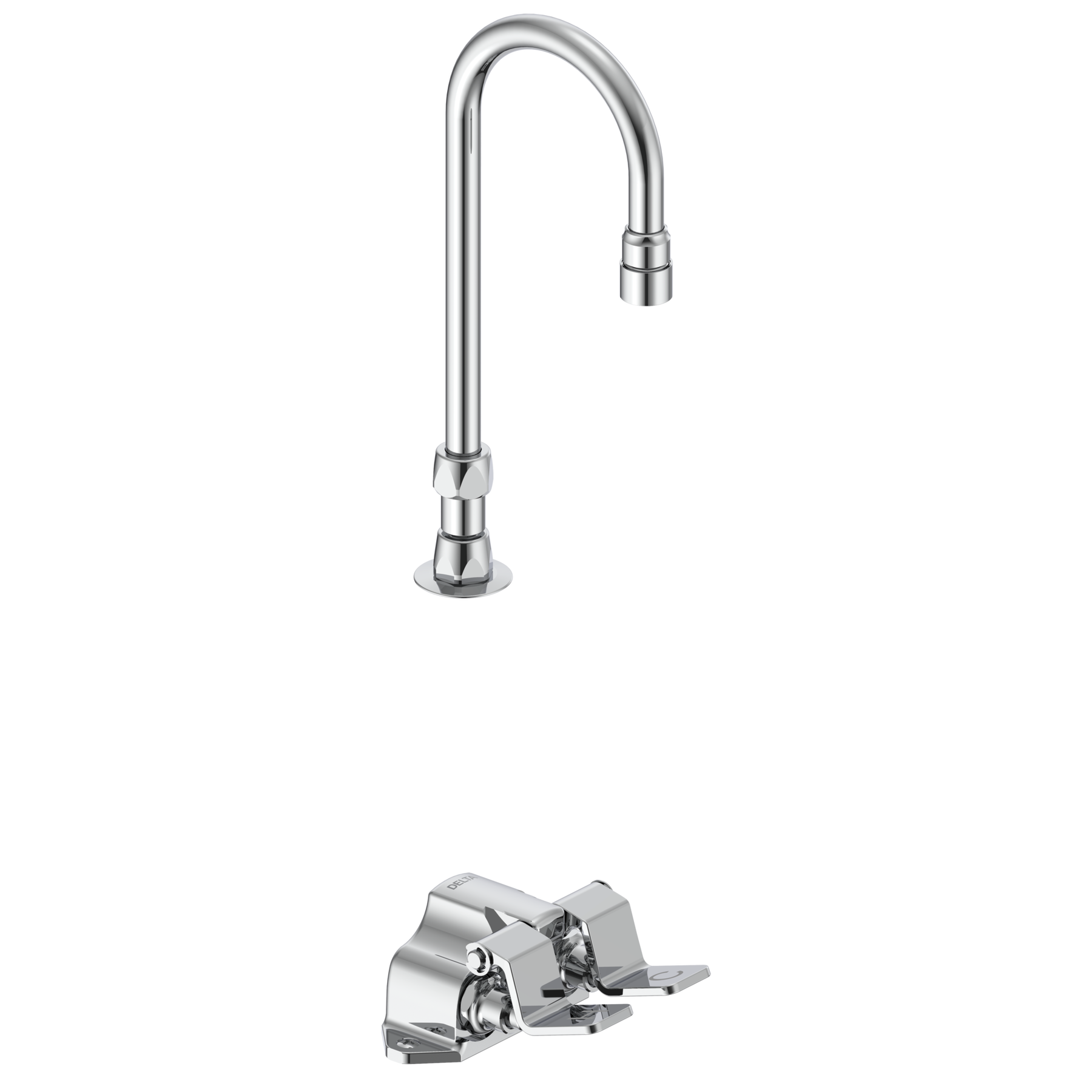 Floor-Mount Double-Pedal Surgeon's Scrub-up in Chrome 54T5432A | Delta ...