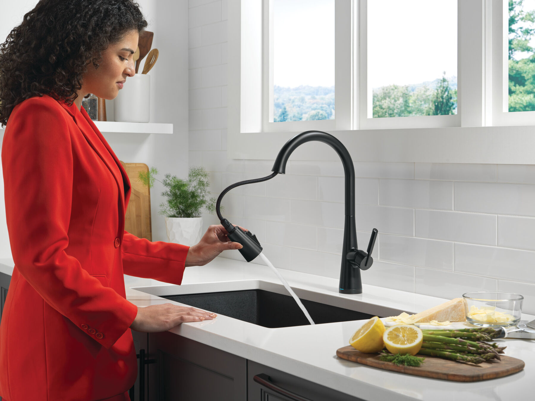 Single Handle Pull-Down Touch2O® Technology Kitchen Faucet with ...