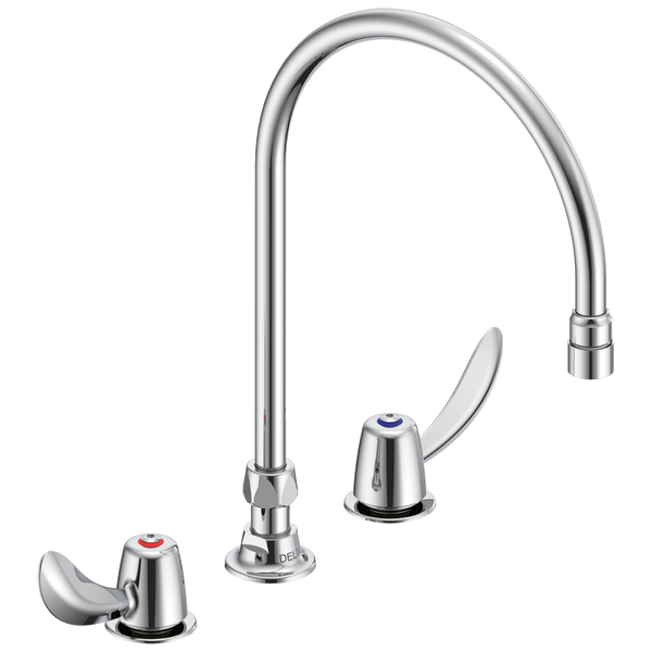 Two Handle 8 In Below Deck-Mount Faucet in Chrome 27C2922-R7 | Delta Faucet
